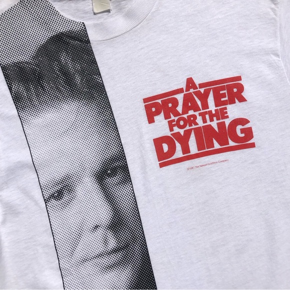 Shirts | Mickey Rourke Rare Vtg 1987 Movie A Prayer For The Dying White ...